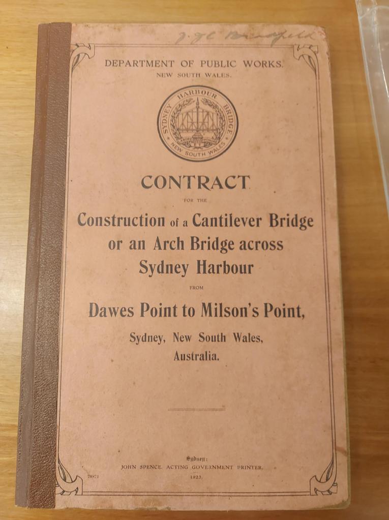Signing the Harbour Bridge Contract – An Important Moment in History ...