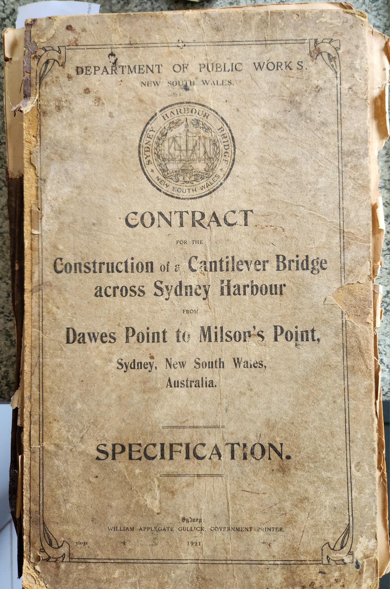 Signing the Harbour Bridge Contract – An Important Moment in History ...